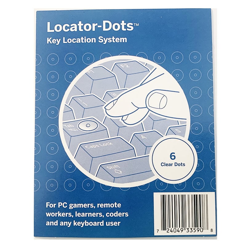 Low Vision Loc-Dots™ - 6 Pack (Transparent Orange) - Locator Dots & Dashes™